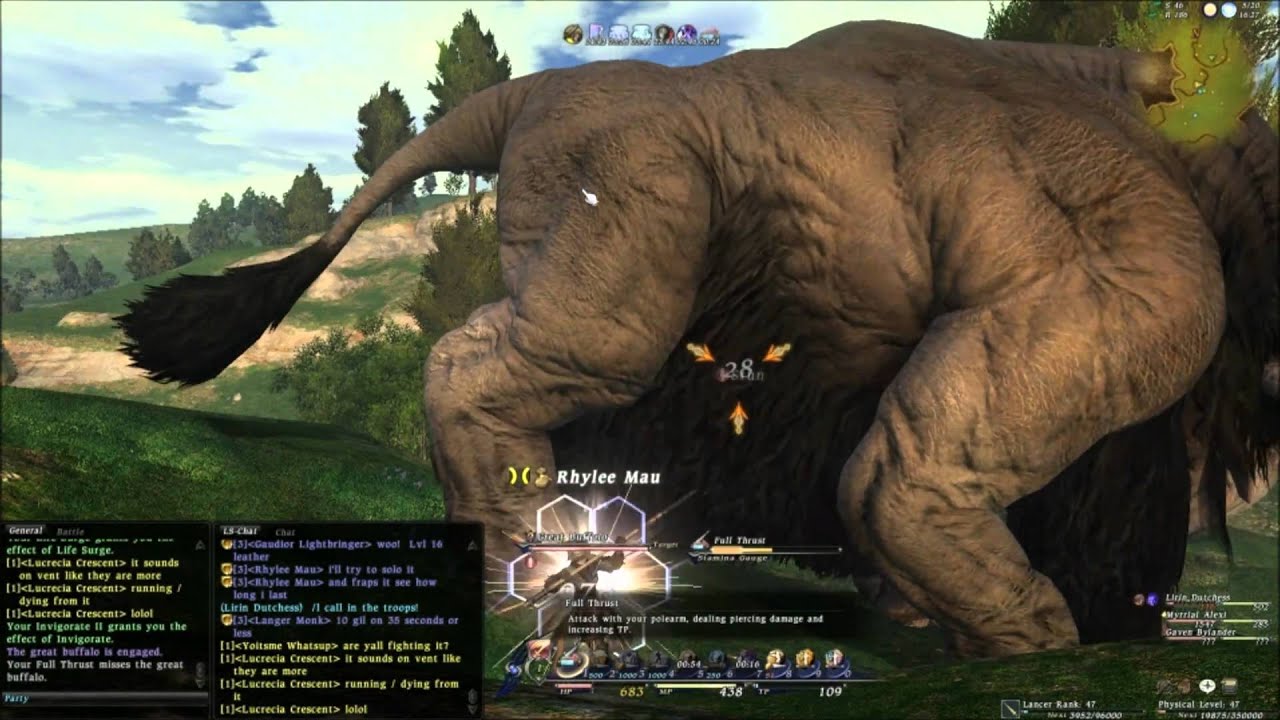 FFXIV: Wild NM Great Buffalo - YouTube