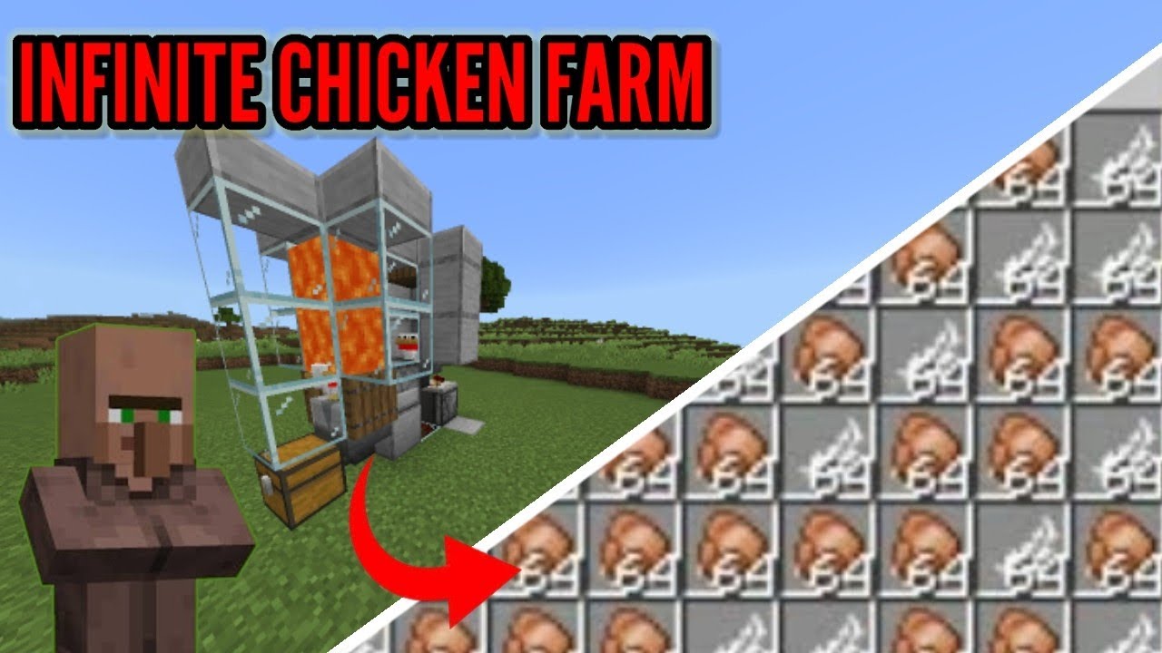 Infinite Chicken Farm | Minecraft 1.21 | (POCKET,BEDROCK,JAVA,XBOX ...