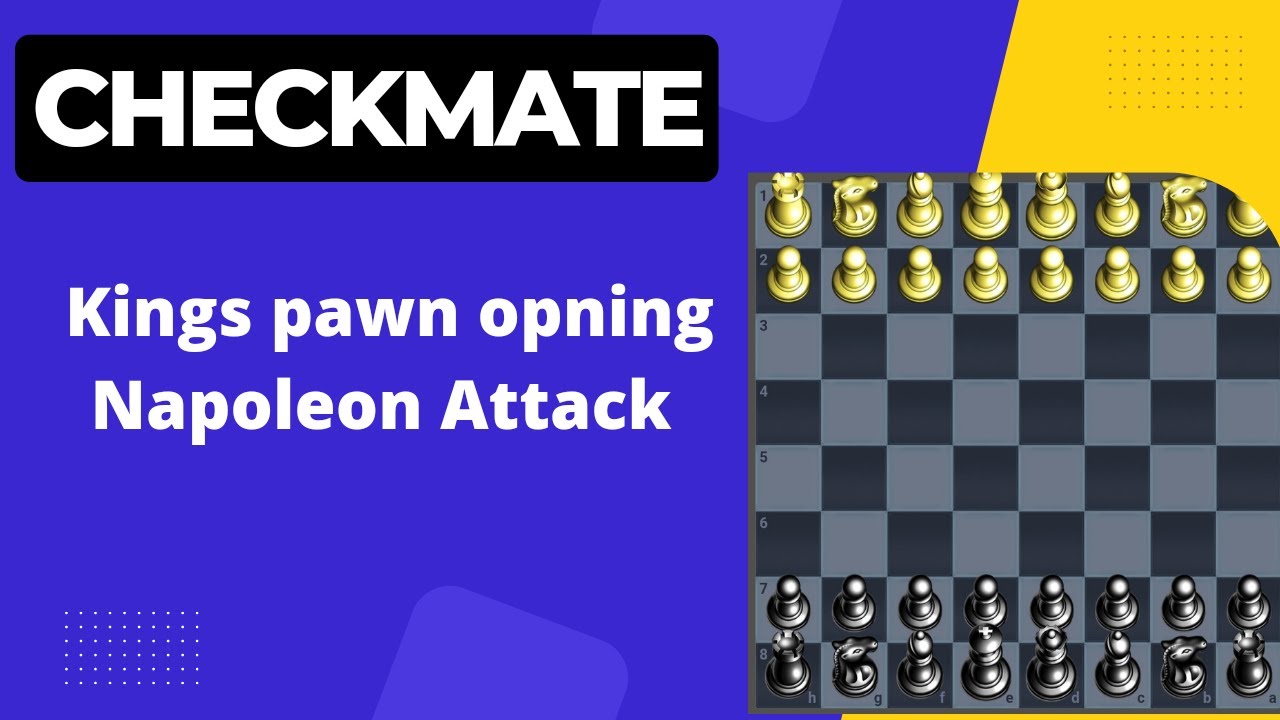 King's Pawn Opening: Napoleon Attack How to play chess - YouTube