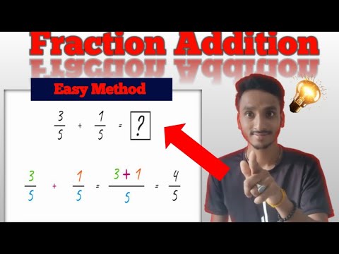 Fraction Addition (ভগ্নাংশৰ যোগফল)#easy method #maths #education ...