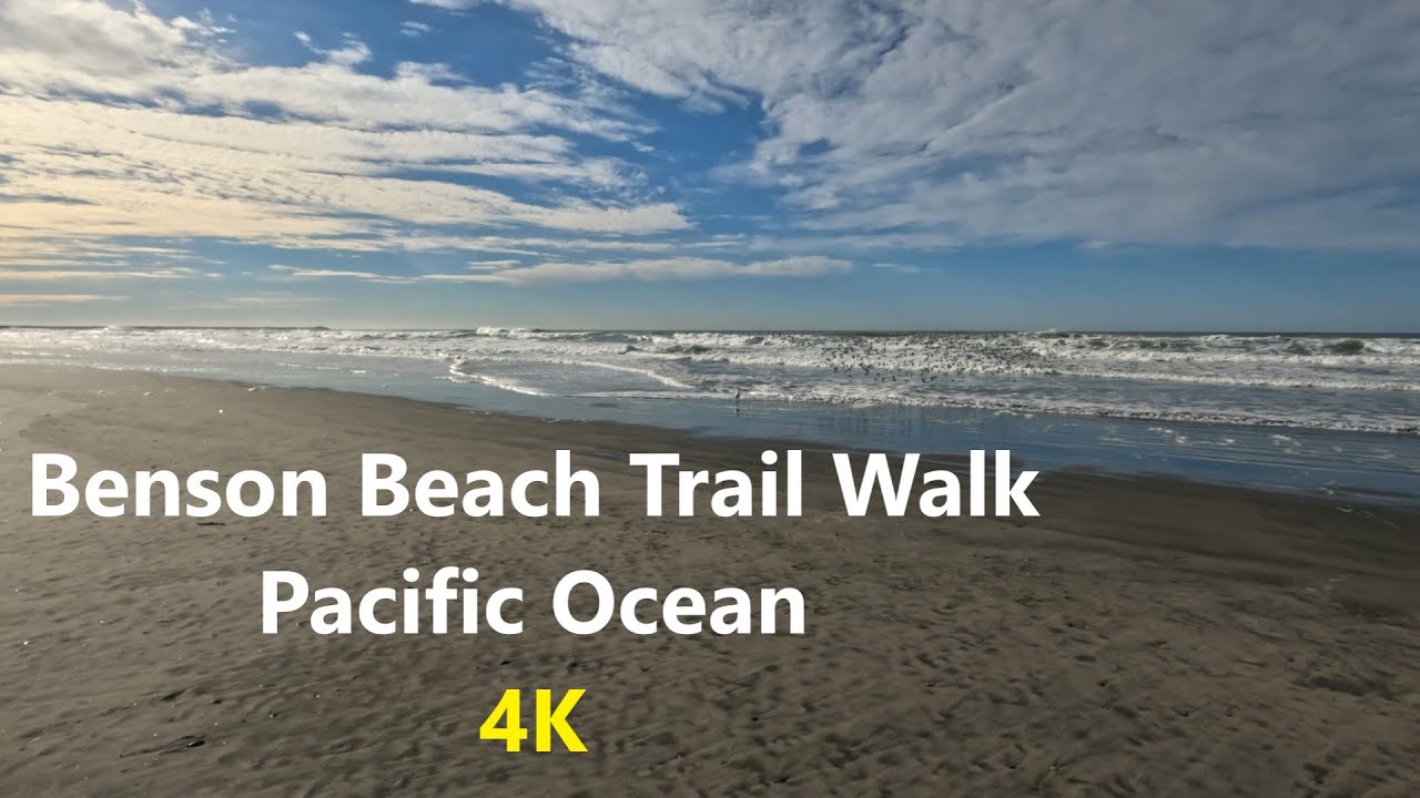 Benson Beach Trail Walk - Pacific Ocean - Cape Disappointment #4k - YouTube