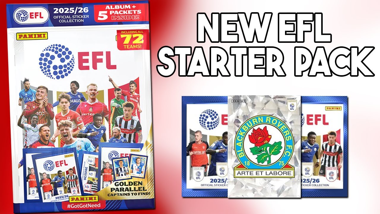 NEW PANINI EFL 2025/26 Starter Pack Opening (All 72 Teams from ...