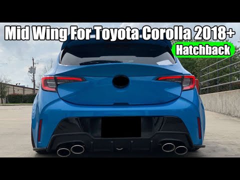 HS Car Modification| Rear Mid Spoiler For Toyota Corolla Hatch Back ...