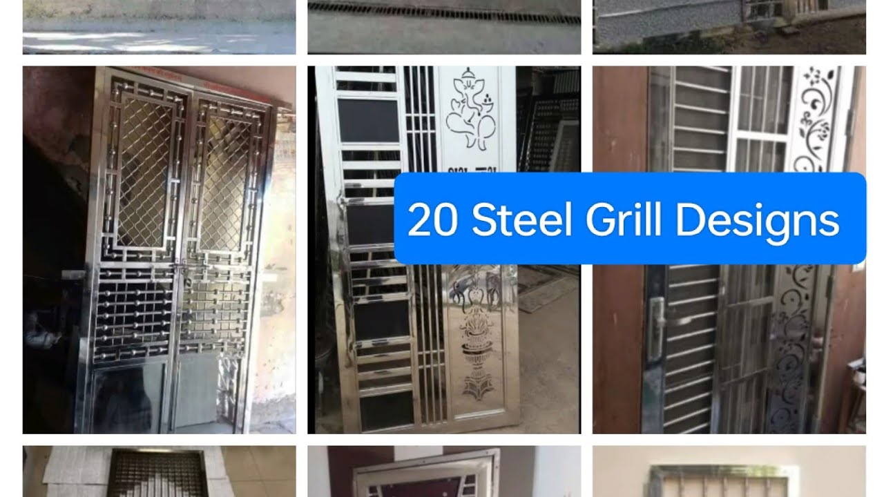 Simple Steel Grill Design. | 20 Steel Grill Designs - YouTube
