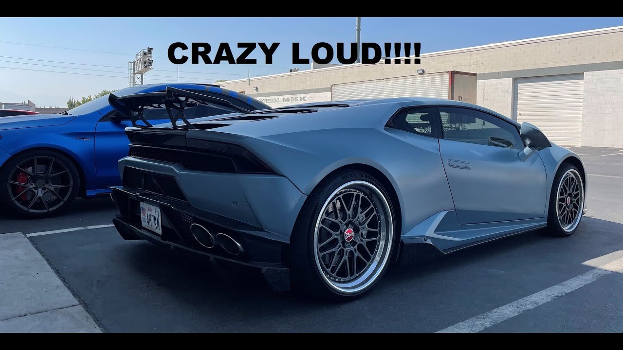Installing straight pipes on a Lambo - YouTube