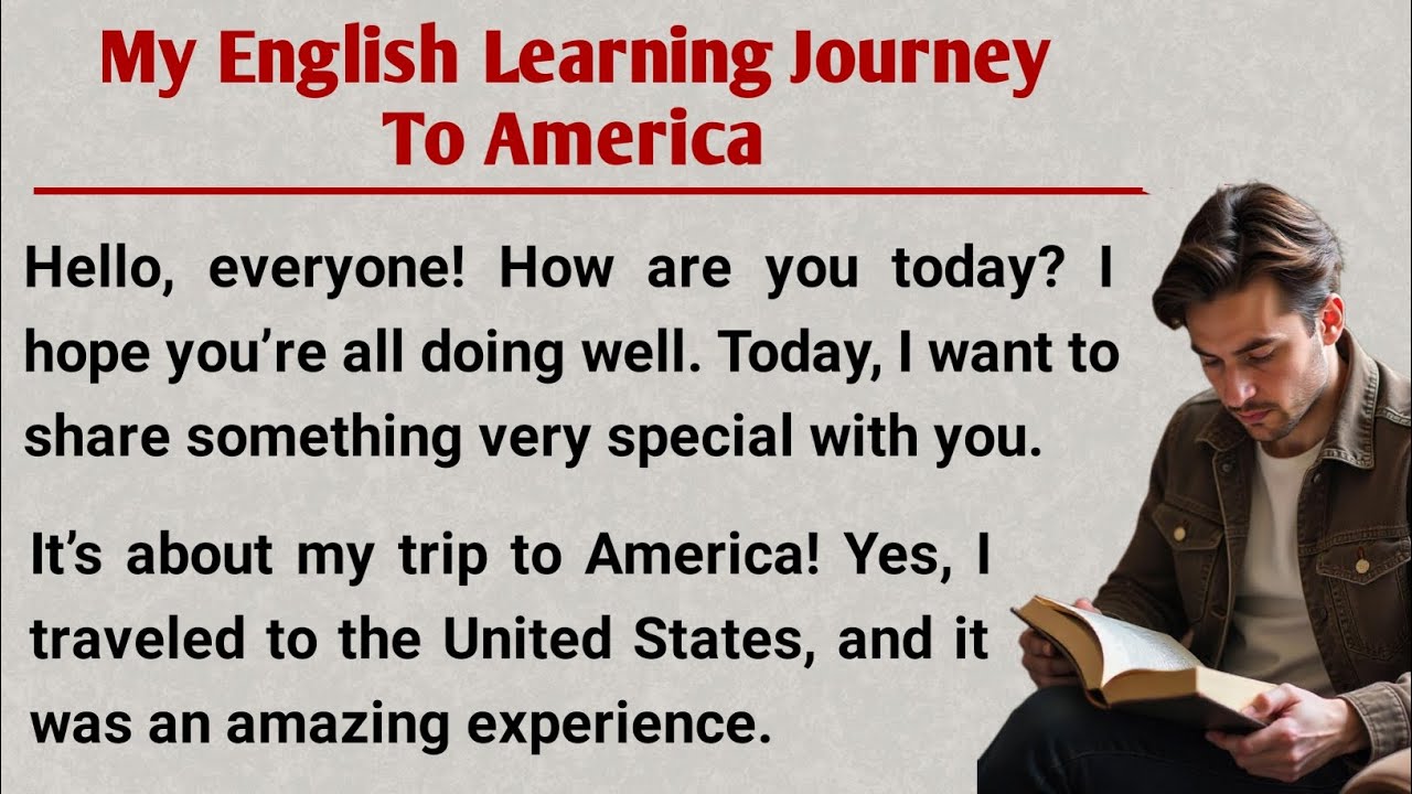 My English Learning Journey To America | Learn English Through Story ...