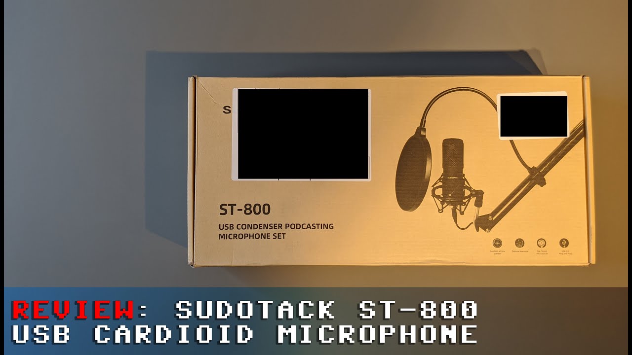 REVIEW: SUDOTACK ST-800 USB CARDIOID MICROPHONE - YouTube