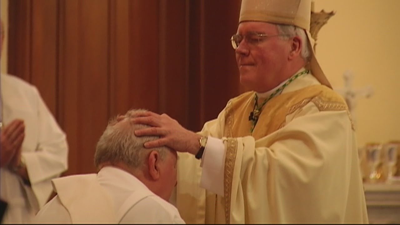 Married deacon becomes ordained priest - YouTube