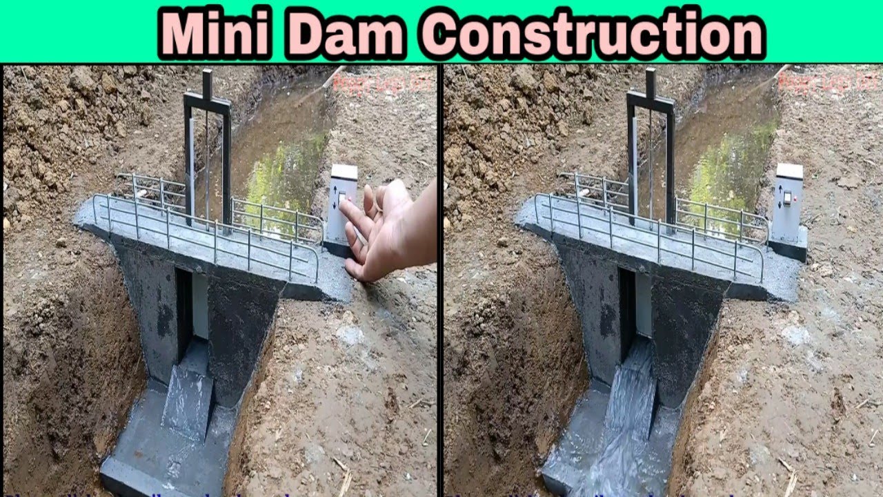 Mini Dam Construction in our village - YouTube