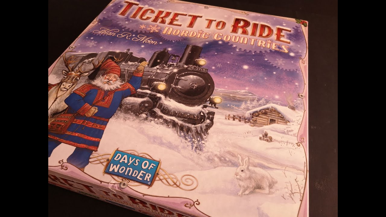 Ticket to Ride Nordic Countries Unboxing - Days of Wonder - YouTube