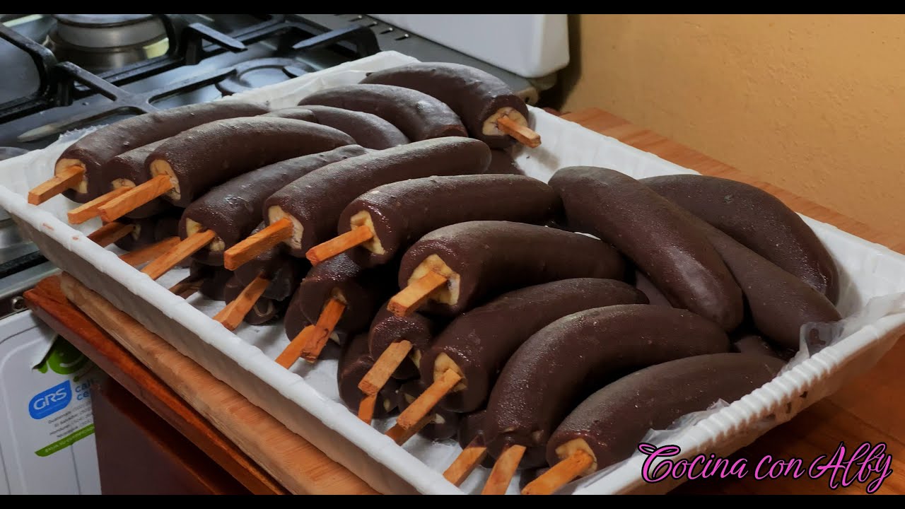 Como hacer CHOCOBANANOS (Facil y Rapido) - YouTube