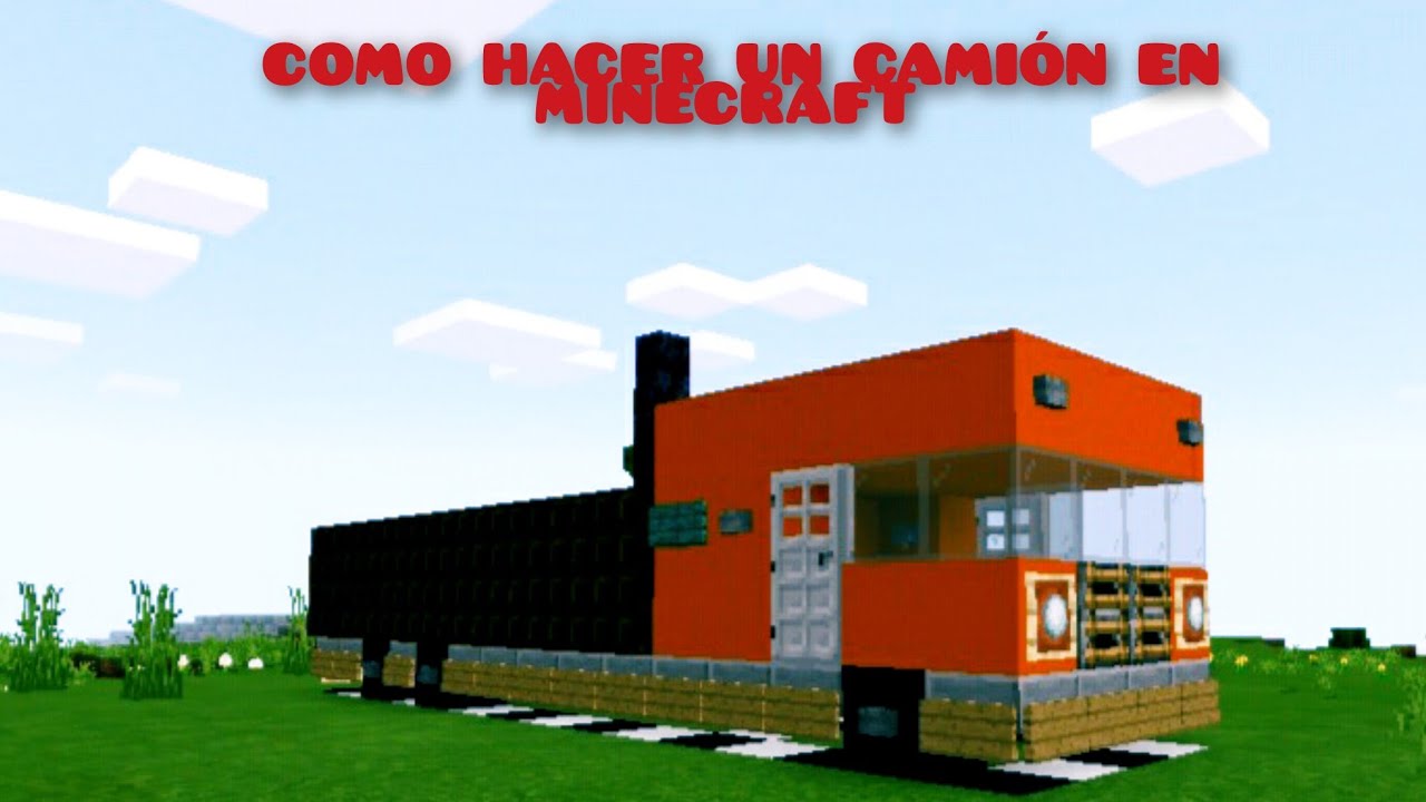 Como hacer un camión en minecraft - YouTube