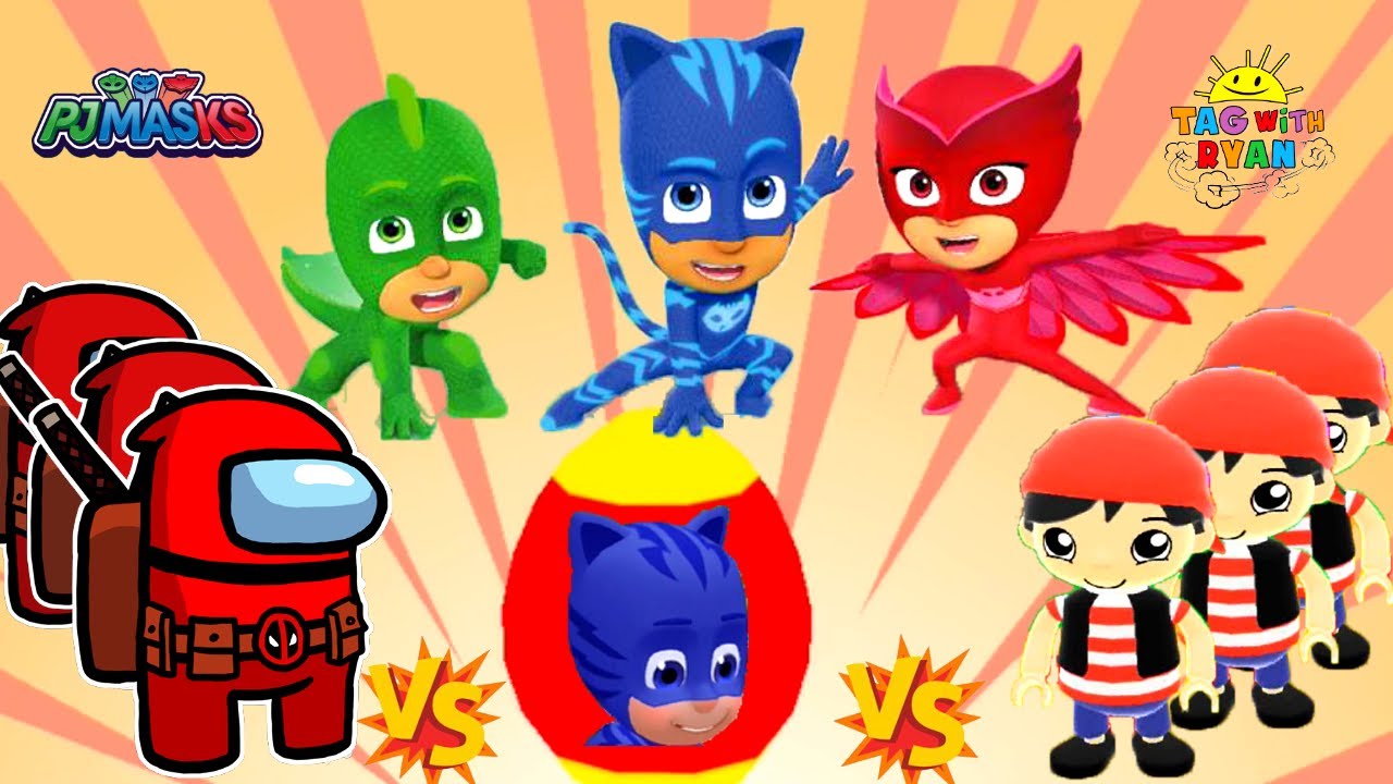 Tag with Ryan Big UPDATE Among Us VS Pj Masks Catboy VS SWAB Ryan All ...