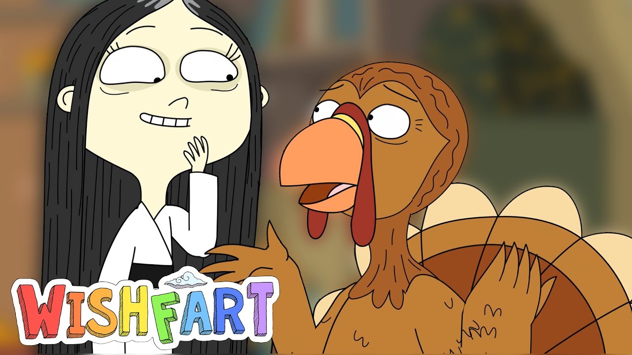 Dez Turns Puffin Into a Thanksgiving Turkey | Wishfart Episode Clip ...