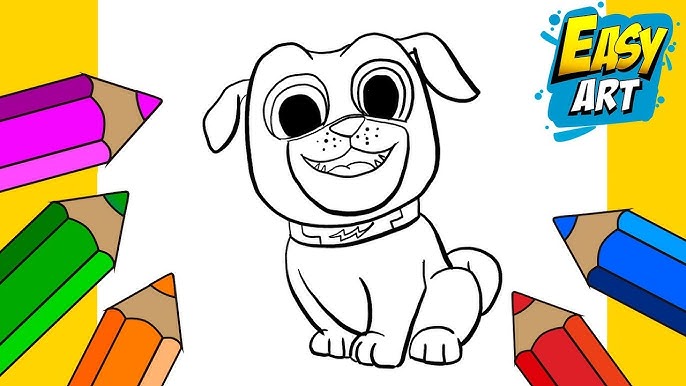 Dibujos De Bingo Y Rolly 6 Para Colorear Para Colorear Pintar E