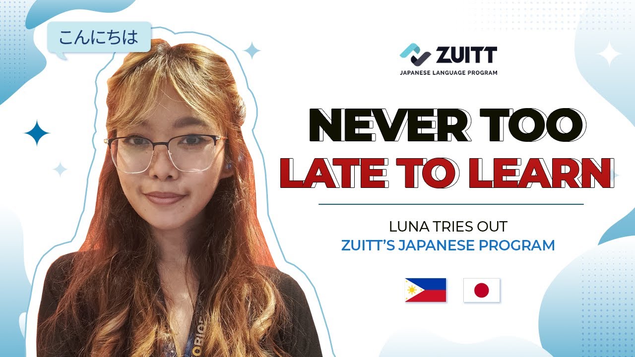 Never Too Late to Learn | Luna tries out Zuitt's Japanese Program - YouTube