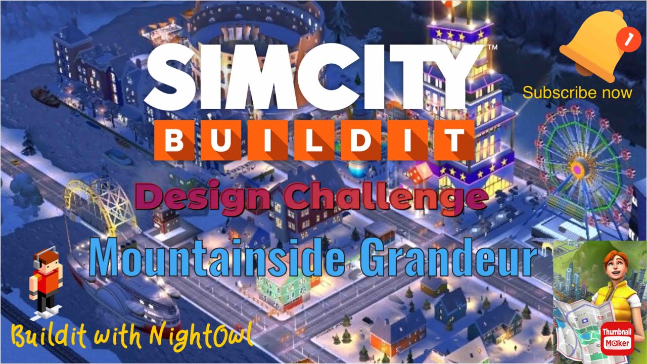 Simcity buildit 2021 Design Challenge | Mountainside Grandeur - YouTube