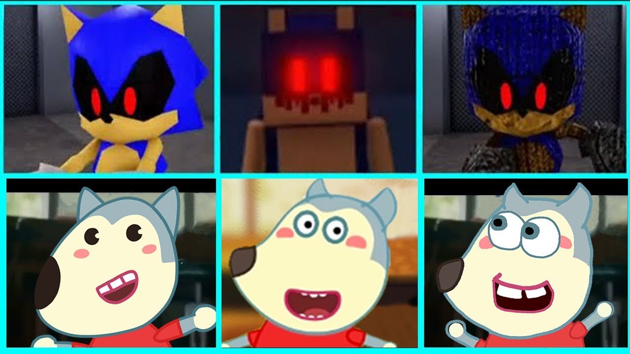 Sonic The Hedgehog Movie SONIC EXE vs WOLFOO Uh Meow COMPILATION 2 ...