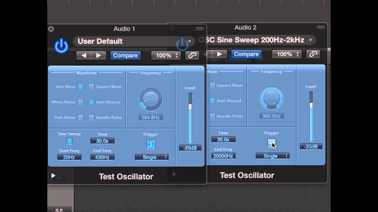 Sine sweep for testing speakers and headphones - YouTube