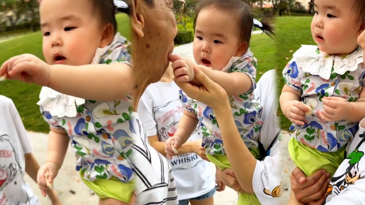 อัญญาป้อนขนมปังอากง มีอ้าปากตามด้วย แบ่งป้อนอี๋ใหม่นิดนึงค่ะ - YouTube