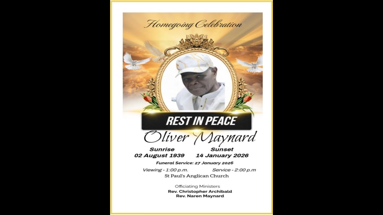 Homegoing Celebration of Oliver Maynard - YouTube
