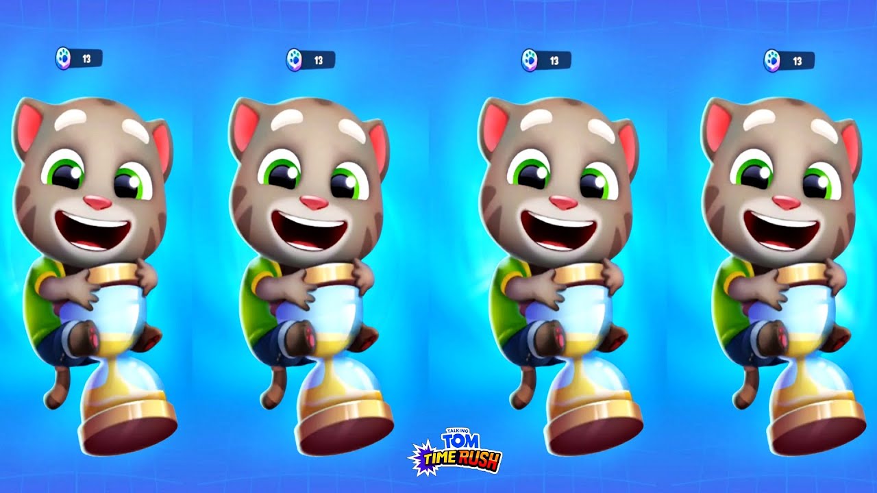 Talking Tom:Time Rush. New Adventures of. Running in Time- Tom - 4 x ...