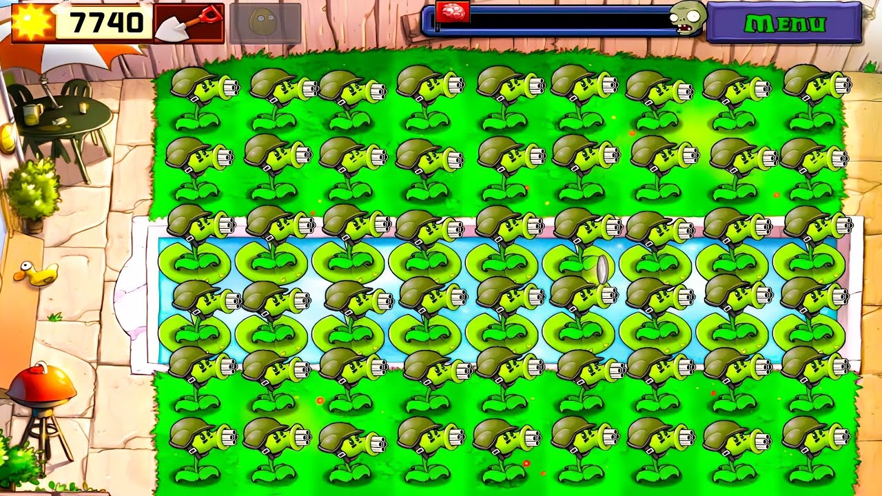 *TOP MEGA GATLING PEA* COMBO MEGA Challenge | Pvz Gameplay | Pvz Mini ...