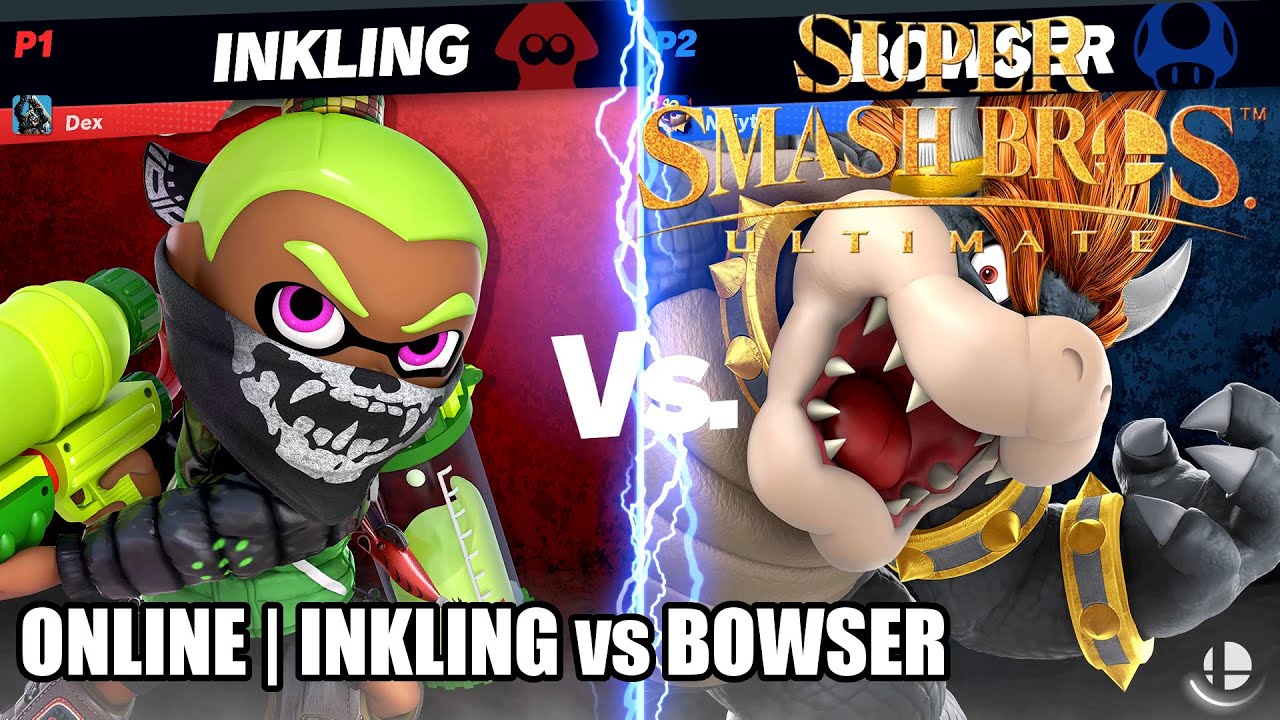 Super Smash Bros Ultimate - Online | Inkling vs Bowser [Nintendo Switch ...