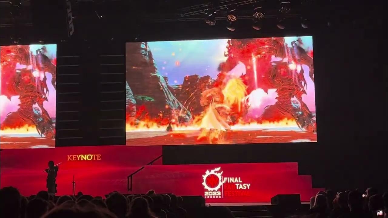 Final Fantasy XIV London Fanfest 2023 - FF16 collab crowd reaction - YouTube