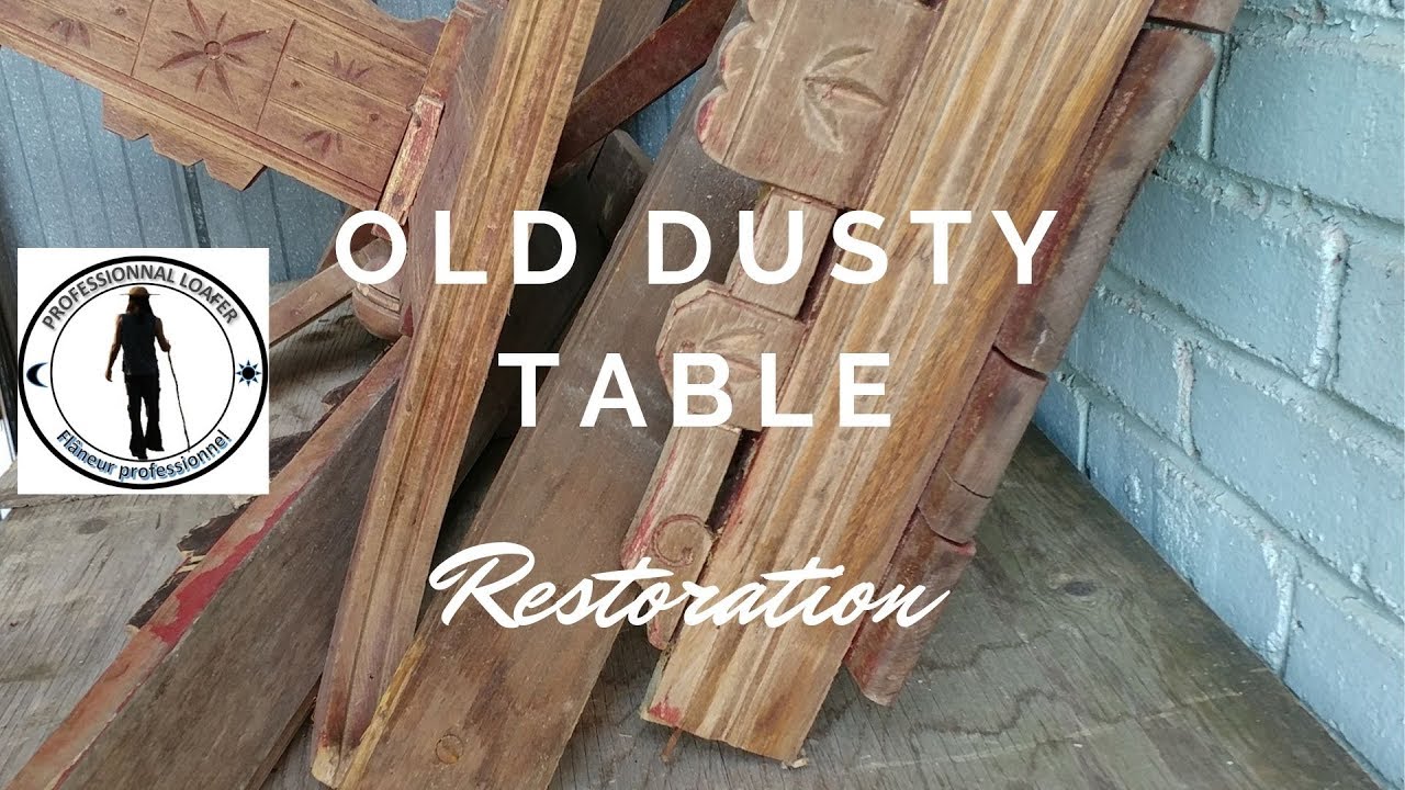 Dusty Old Table Restore CIRCA 1850 Part II ASMR - YouTube