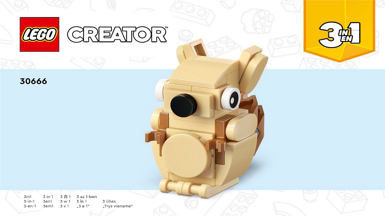 LEGO instructions - Creator - 30666 - Gift Animals (Book 3) - YouTube