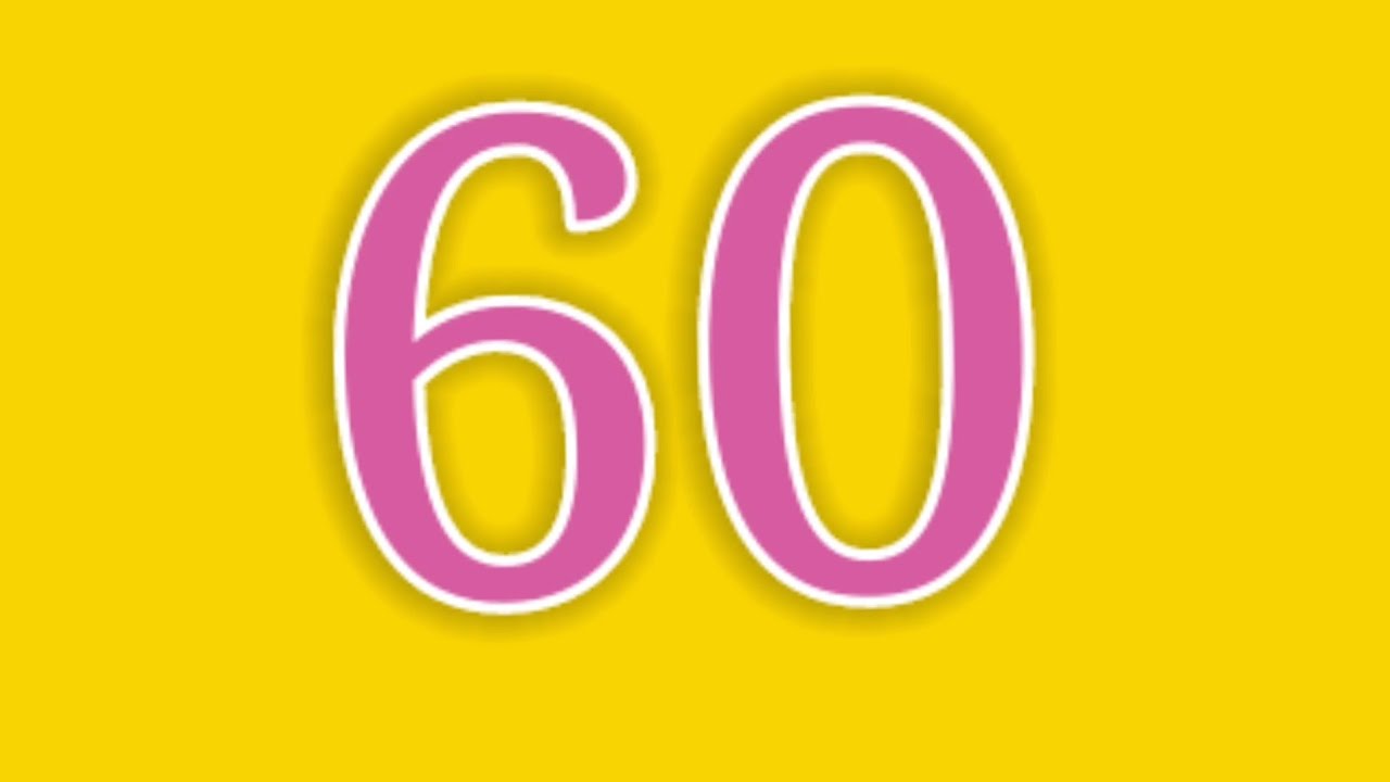 60 Second Timer/ 1 minute countdown - YouTube