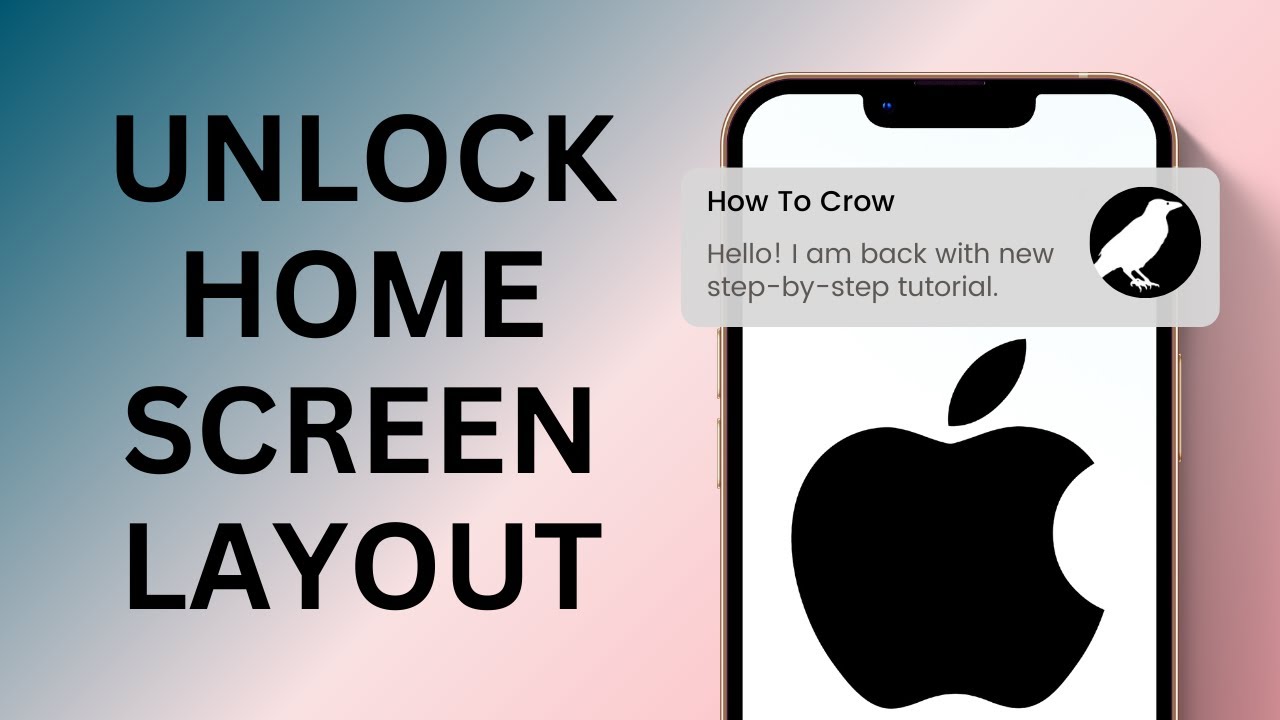 Unlock Home Screen Layout on iPhone - YouTube