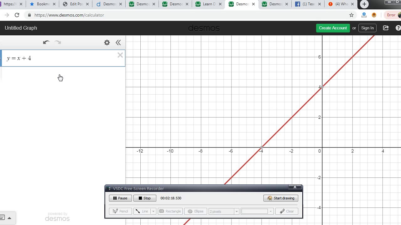 Creating Graph with the help of Desmos.com - YouTube