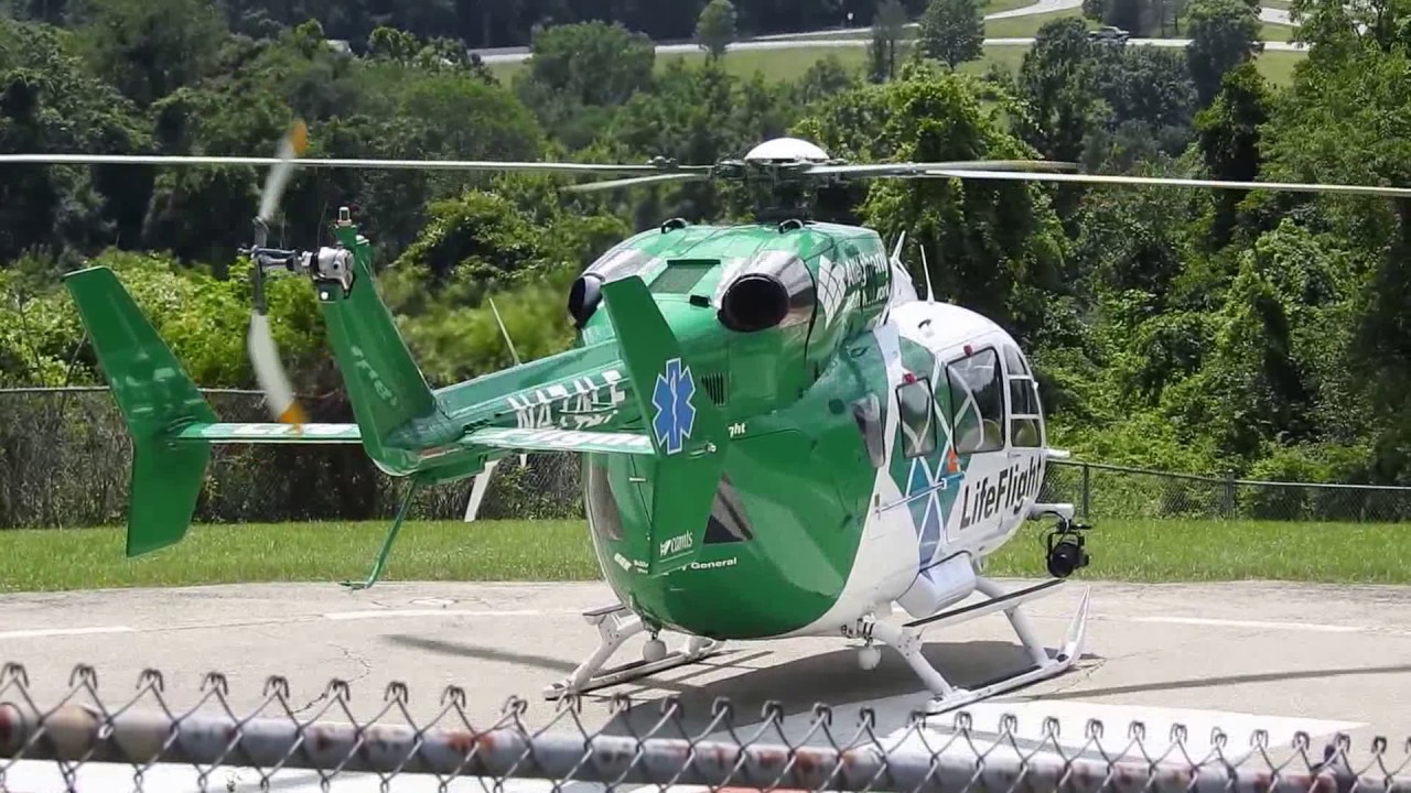 N474LF - AHN LifeFlight 5 Taking Off - YouTube