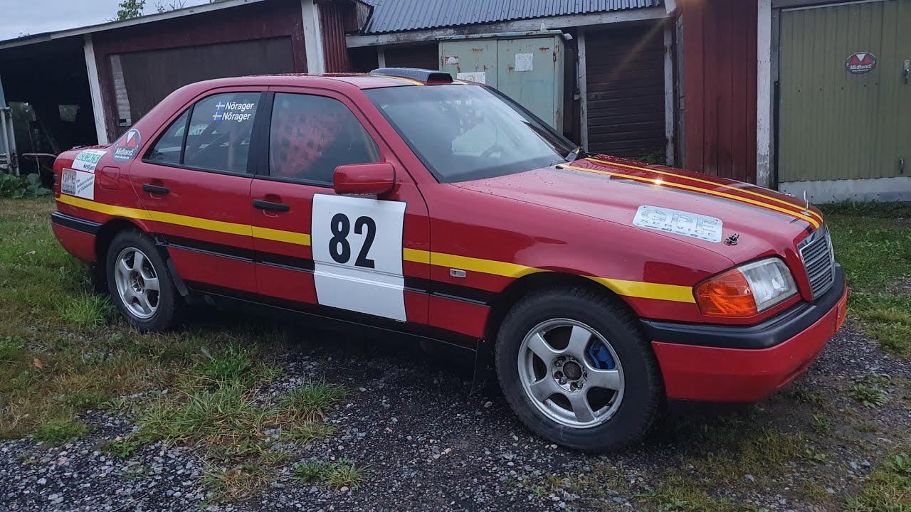 Mercedes-Benz C180 Rally Car - First Rally Event - YouTube