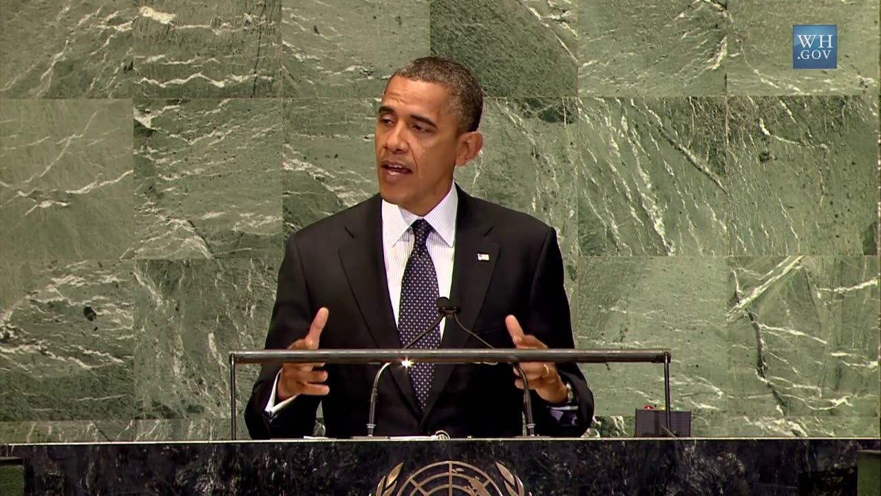 Barack Obama Speaks to UN General Assembly, UN Headquarters New York ...