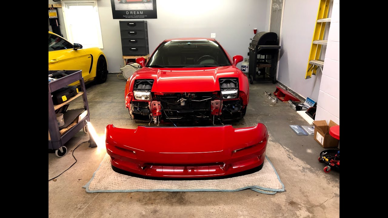 Acura NSX Bumper Installation 1991-2001 - YouTube