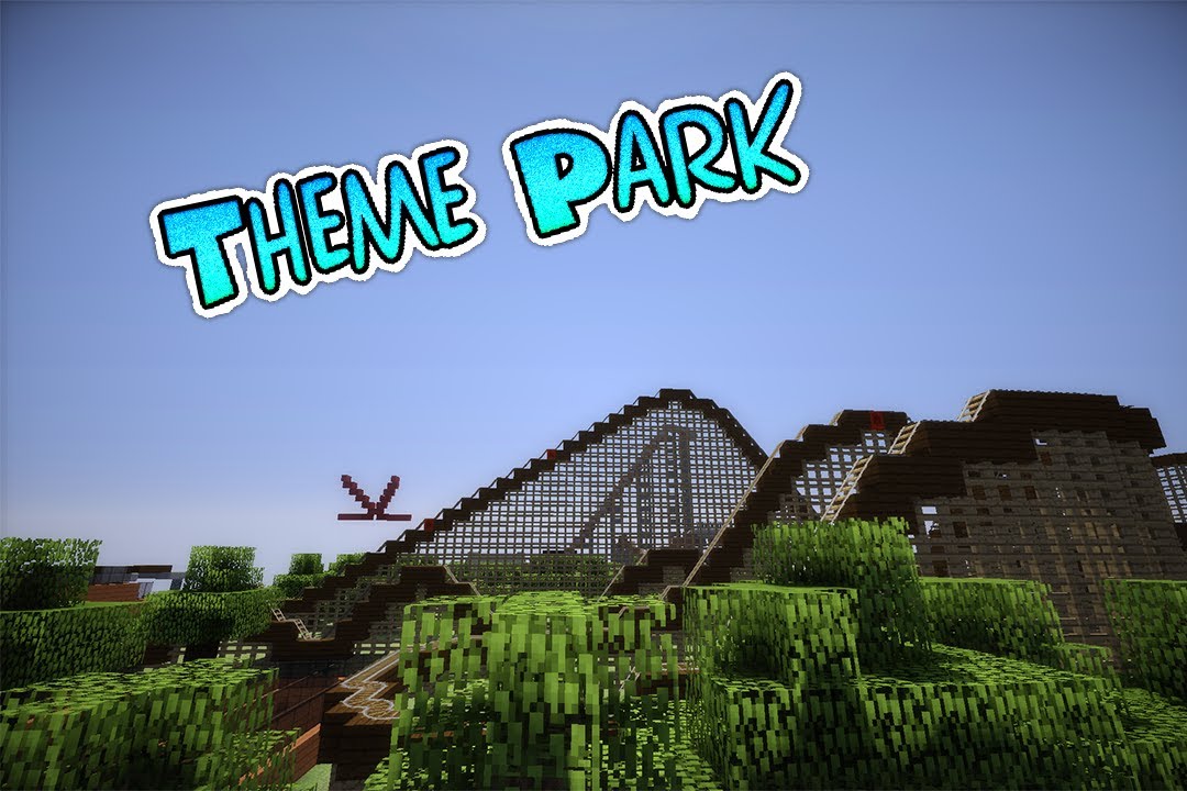 Minecraft Theme Park Episode 2 Wooden Rollercoaster - YouTube