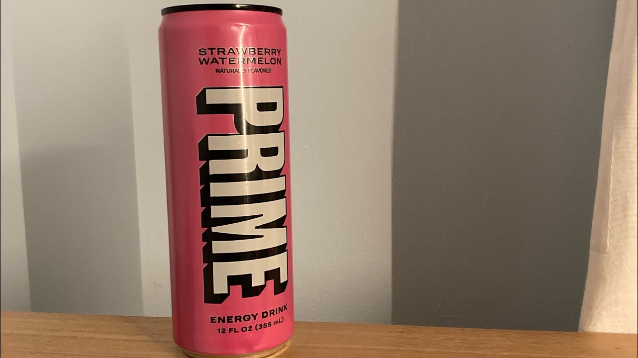 TRYING THE STRAWBERRY AND WATERMELON PRIME ENERGY CAN - YouTube