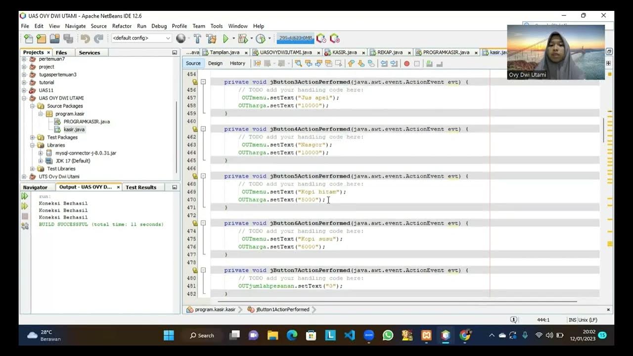 Tutorial membuat program aplikasi kasir cerdas di neatbeans dengan menggunakan xampp dan ...