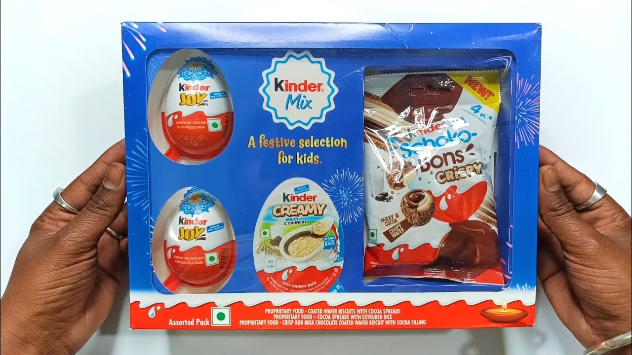 Kinder Joy Mix Surprise and Chocolate Box Unboxing | Kinder Mix Pack ...