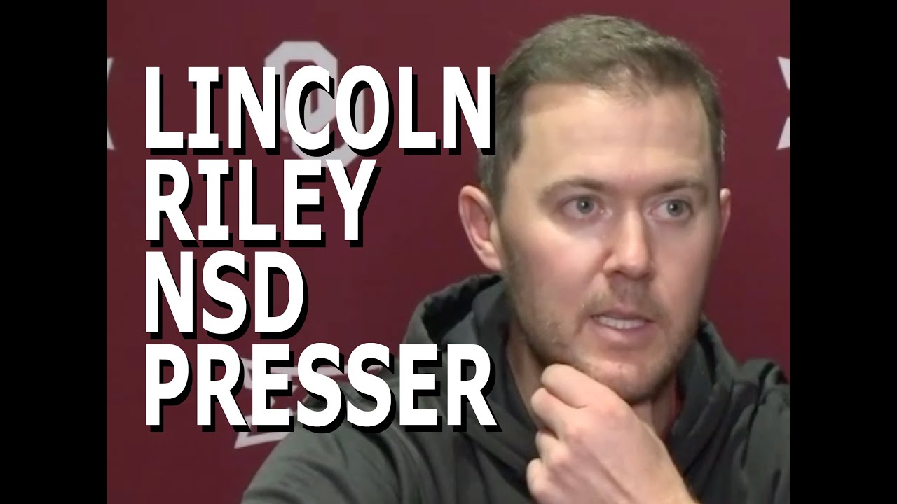 Lincoln Riley National Signing Day presser - YouTube