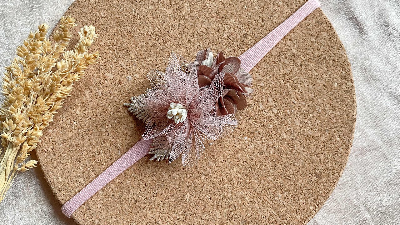 how to make a headband for newborn - baby headband tutorial - YouTube