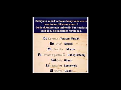 Notaların Adı Nereden Gelir?
