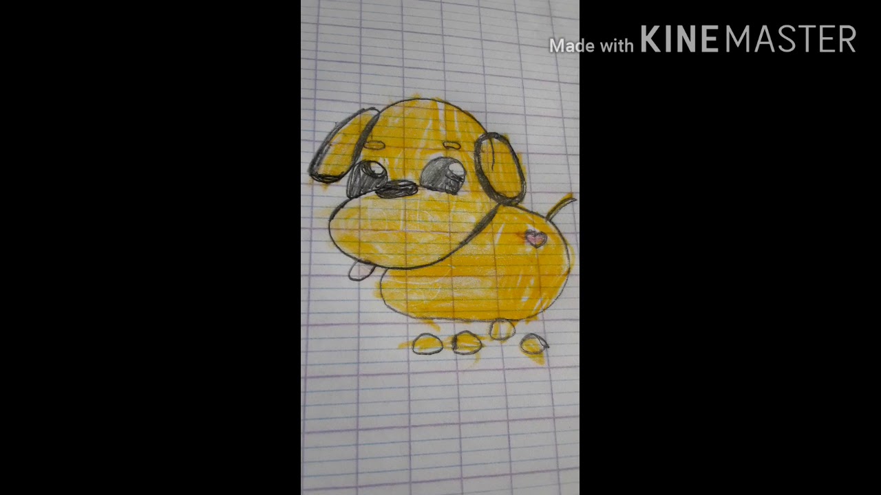 Drawing adopt me dog - YouTube