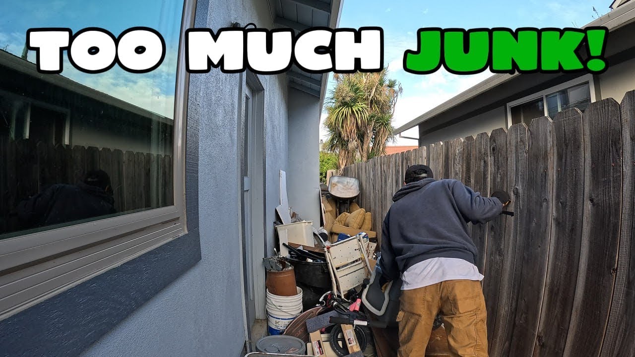 This Side Yard Was a HUGE Mess! | Junk Removal in Rohnert Park, CA ...