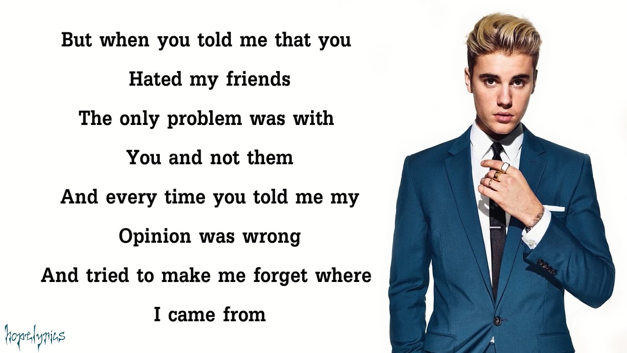 Justin Bieber - Love Yourself (Lyrics) - YouTube