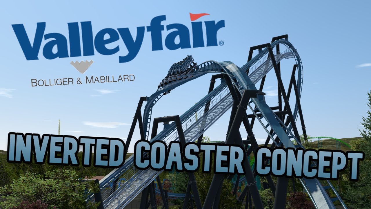 VALLEYFAIR B&M Inverted Roller Coaster CONCEPT - YouTube