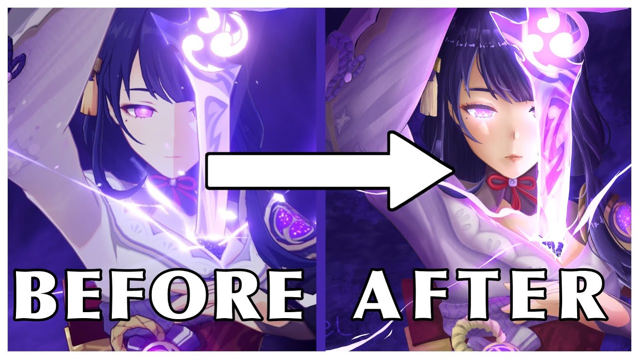 Painting Genshin Impact Bursts || Raiden Shogun (Speedpaint) - YouTube